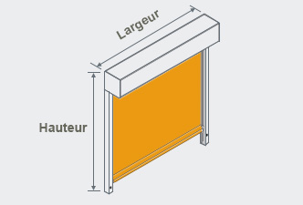 Store vertical ZIP extérieur avec coffre sur mesure Vénus 1940| Sunny Inch