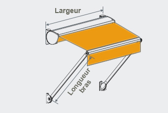 Store à projection avec coffre manuel ou motorisé Mercure 8110| Sunny Inch